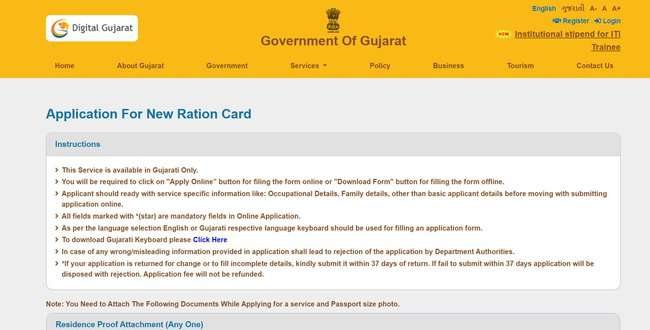Gujarat Ration Card List 2025- Check District Wise Beneficiary List