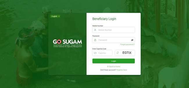 Odisha Go Sugam Portal 2025 Registration and Beneficiary Login