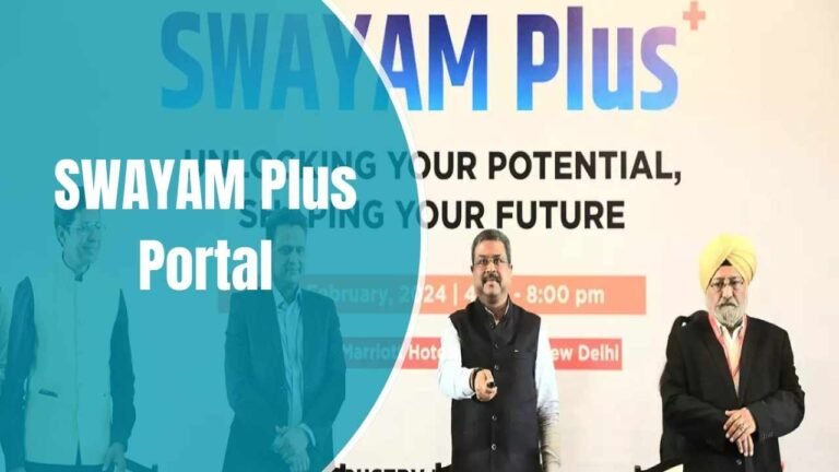 SWAYAM Plus Portal Registration @swayam-plus.swayam2.ac.in